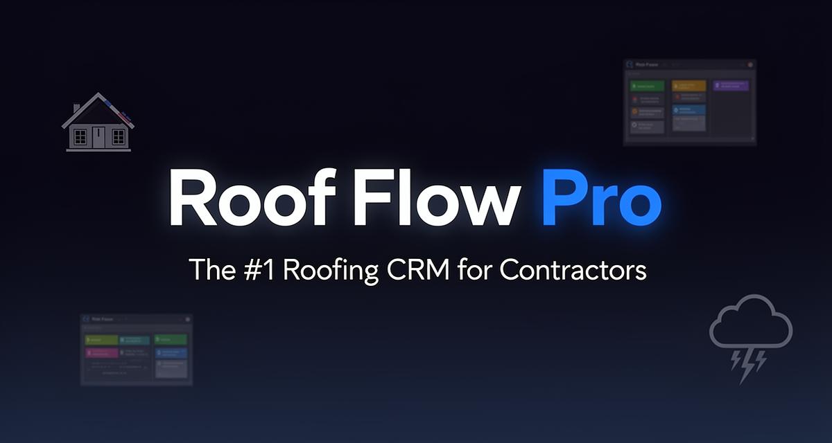 Roof Flow Pro — Roofing CRM Software for Contractors